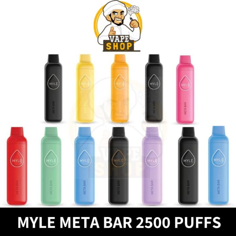 Myle meta box 5000 puffs rechargeable Disposable Vape in Dubai