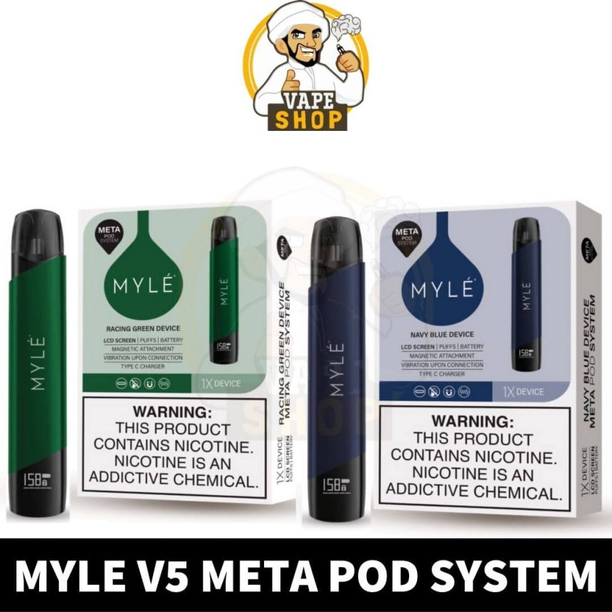 Myle meta box 5000 puffs rechargeable Disposable Vape in Dubai