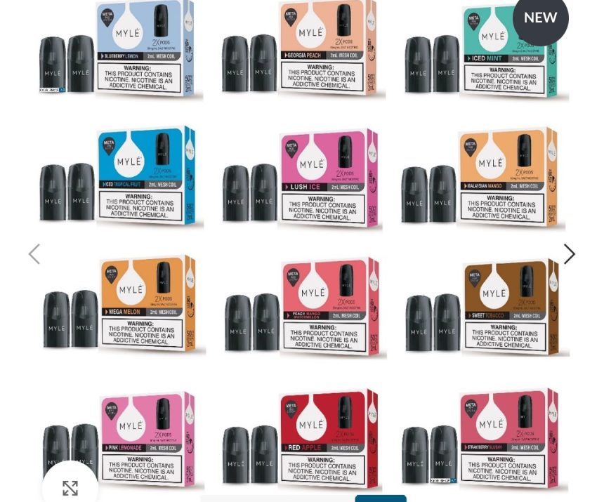 Myle meta box 5000 puffs rechargeable Disposable Vape in Dubai