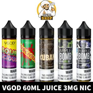 Popular Loaded 120ml Vape Juice 3MG All Flavors in Dubai