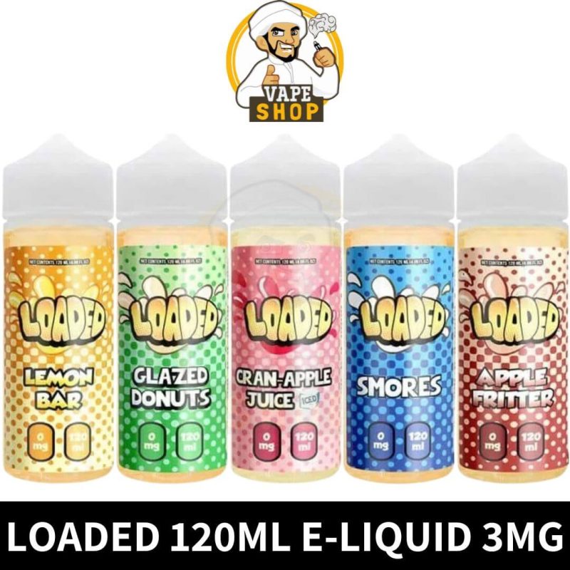 Popular Loaded 120ml Vape Juice 3MG All Flavors in Dubai