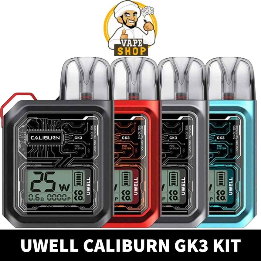Best UWELL Caliburn GK3 Kit 25W 900mAh Pod System in UAE