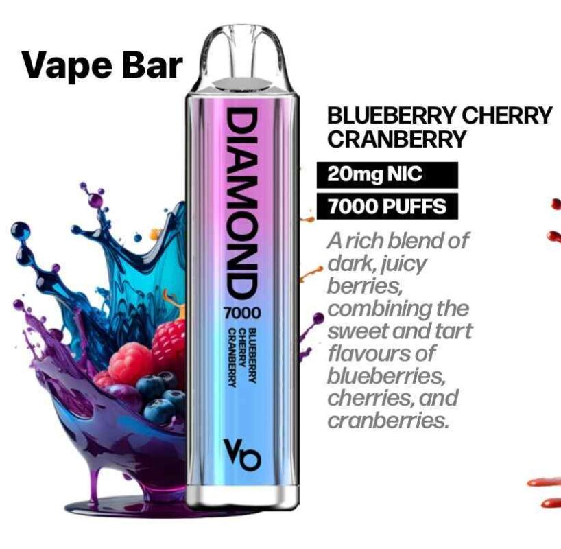 VAPES BARS Diamond 7000 Puffs Disposable Vape in Dubai