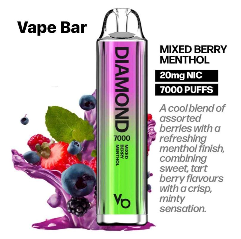 VAPES BARS Diamond 7000 Puffs Disposable Vape in Dubai